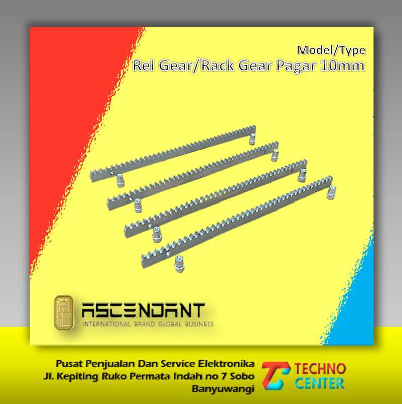Jual REL GEAR | RACK GEAR PAGAR OTOMATIS BESI TEBAL 10mm di Seller ...