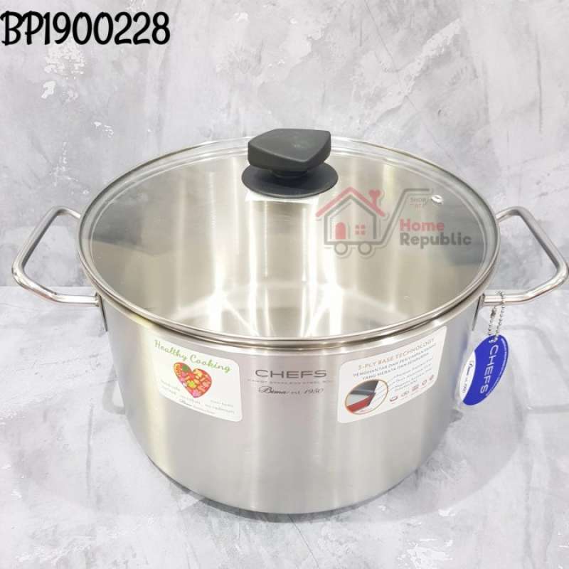 Promo Bima Chefs Sauce Pot 28Cm 9,8L Sus304 Bp1900228 Panci Bima ...