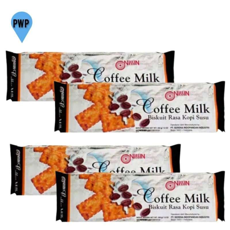 Jual Nissin Biscuit Coffee Milk Biskuit Rasa Kopi Susu 200 Gr Paket 4 ...