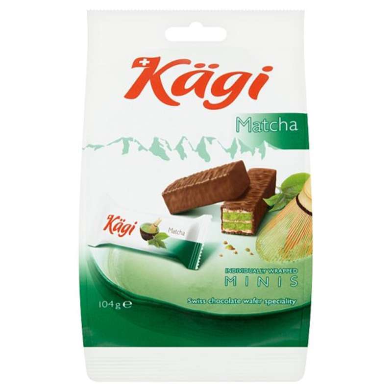 Jual Kagi Matcha Minis Swiss Chocolate Wafer Speciality 104g di Seller ...