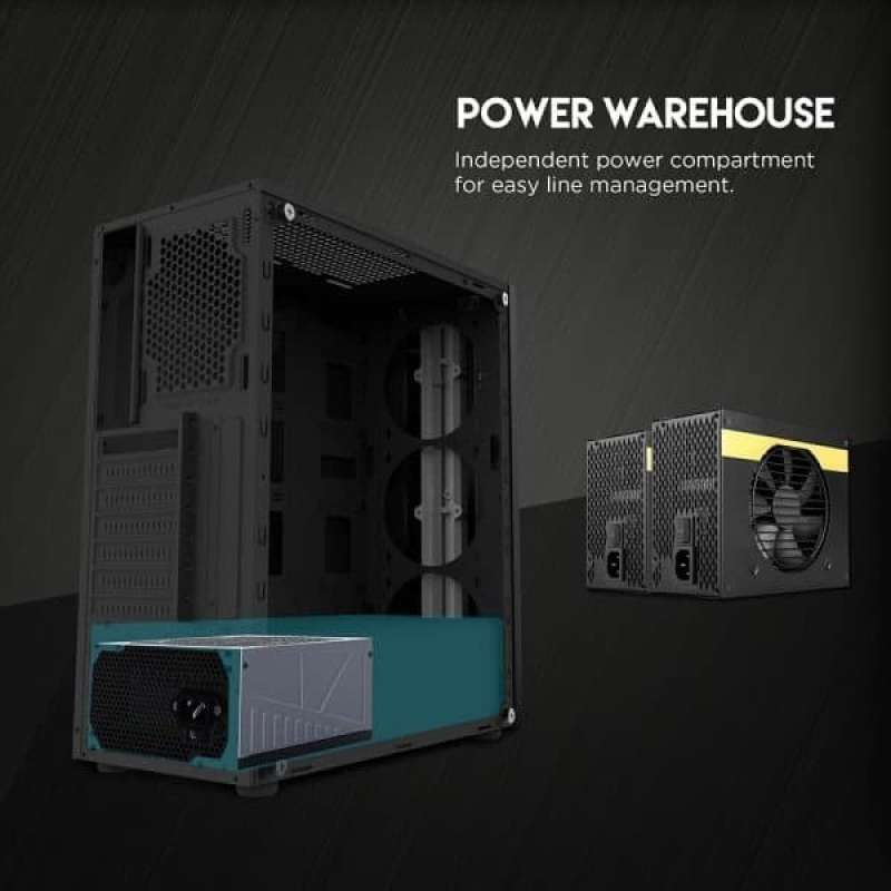 Jual Casing Pc Gaming Fantech Cg-72 Black Di Seller Komputermedan ...
