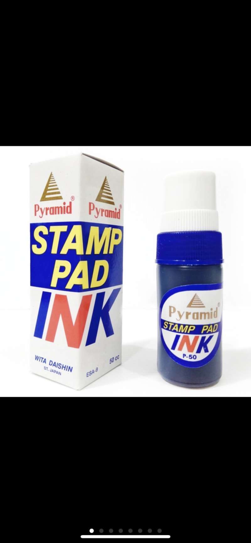 Jual TINTA STEMPEL PYRAMID P-55 / PYRAMID STAMP PAD INK TINTA BIRU / 1 ...