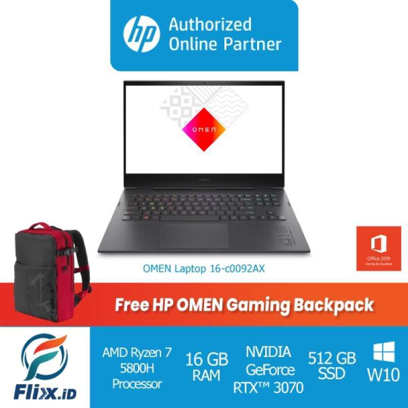 Jual OMEN by HP Laptop 16-c0092AX R7-5800H 16 GB 512SSD RTX™ 3070 W11 ...