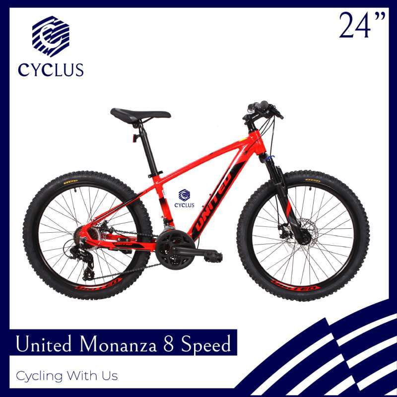 Jual Sepeda Gunung Mtb United Monanza 24 Speed Alloy 24 Inch Anak ...