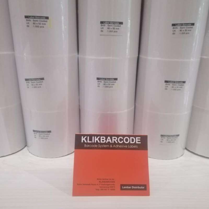 Jual Stiker Obat Farmasi 8x5cm Label Barcode 80x50mm Isi 1.000 Pcs ...