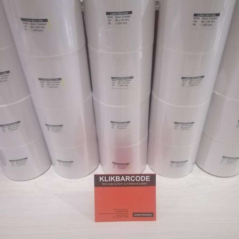 Jual Stiker Obat Farmasi 8x5cm Label Barcode 80x50mm Isi 1.000 Pcs ...
