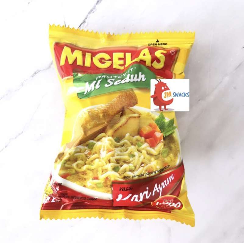 Jual Migelas Mie Instan [28 g] - Kari Ayam di Seller JMSNACKS - Kebon ...