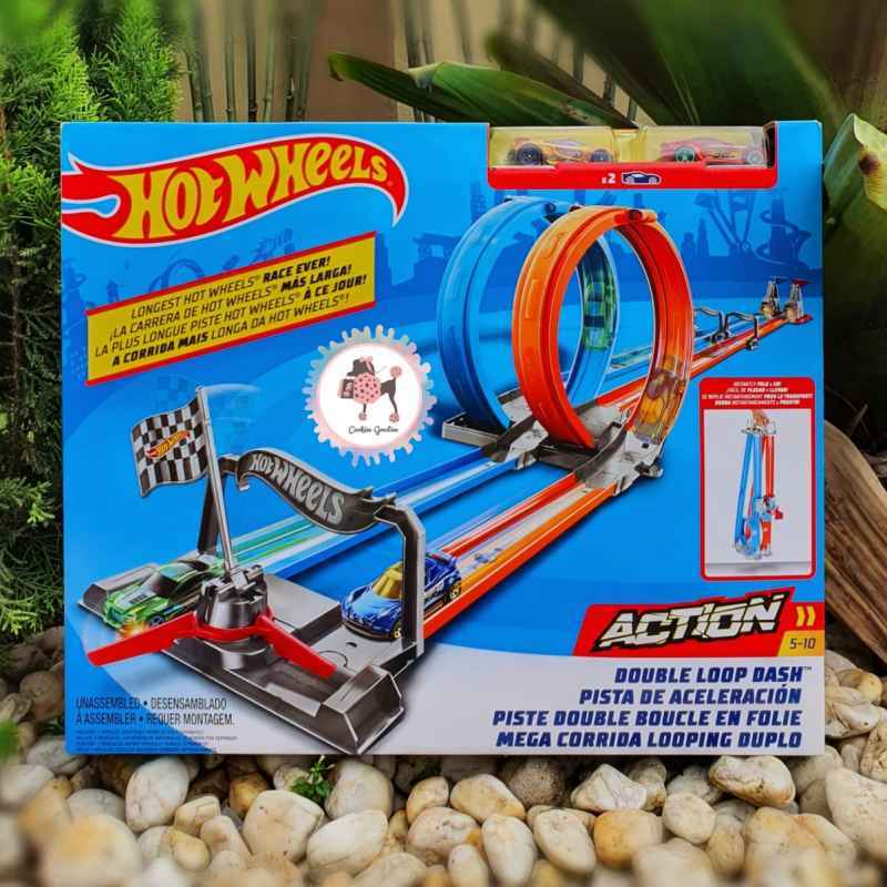Jual Hot Wheels Double Loop Dash Drag Racing Playset di Seller ...