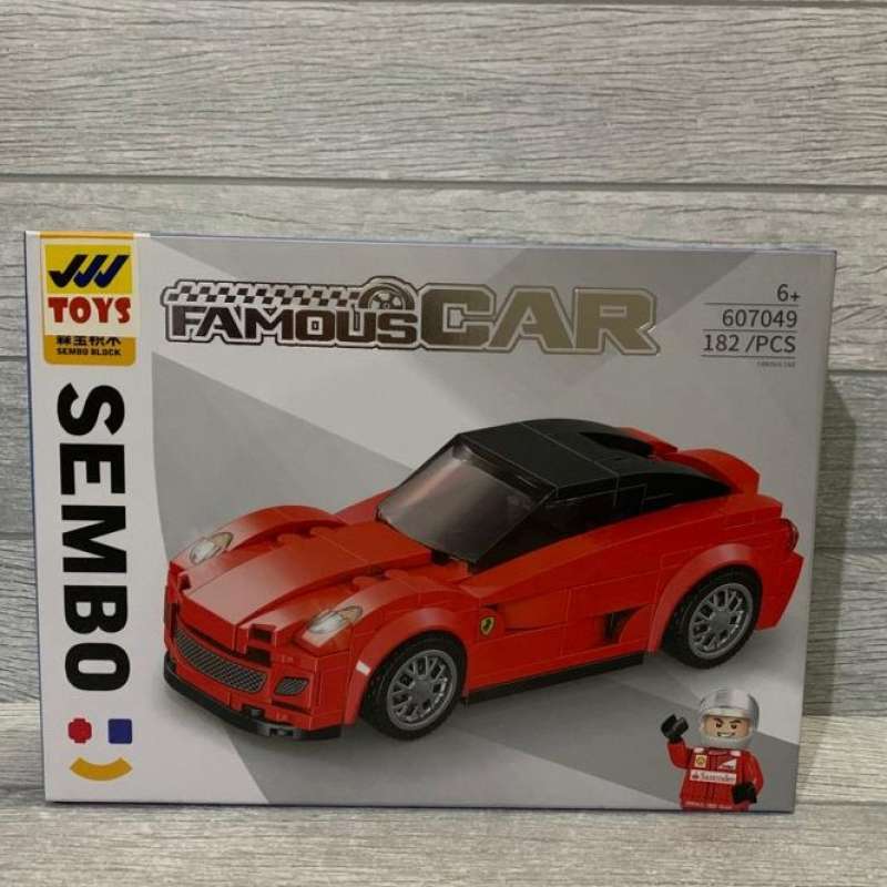 Promo Sembo Block Mobil Balap Ferarri Porsche/brick Famous Car~racing ...
