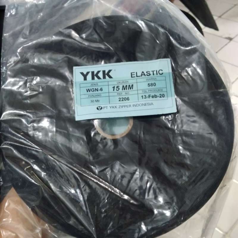 Promo karet elastis hitam ykk lebar 1.5cm per 1 roll - Multicolor Diskon 24% di Seller Ariaa ...