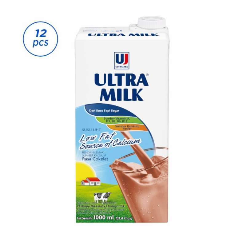 Jual Ultra Milk Low Fat Susu UHT - Plain 1L/1000ml di Seller Honey ...