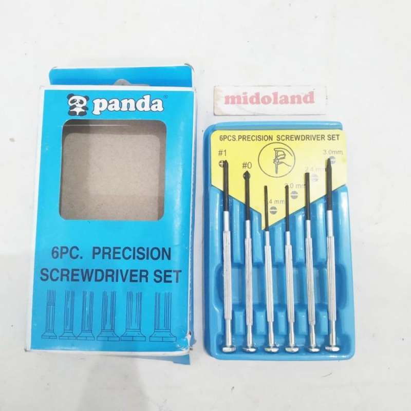 Jual Obeng jam set kecil mini Precision Screwdriver set 6pcs midoland ...