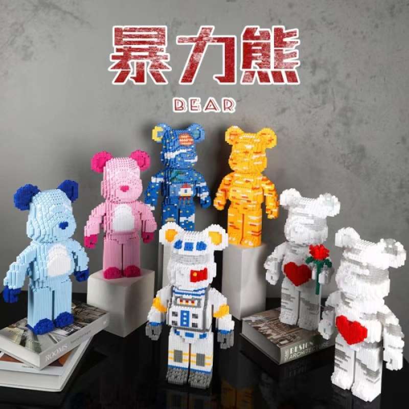 Promo Lego Block Bear Series Bricks Education Nano Block / Mainan Balok ...