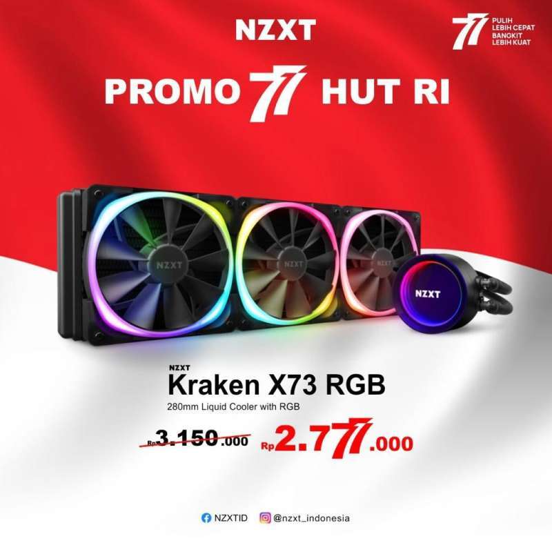 Jual NZXT Kraken X73 RGB (360mm AIO Liquid Cooler with LCD Display) di ...