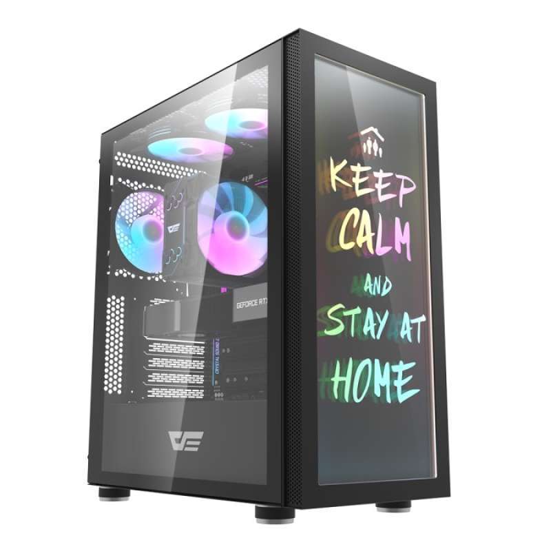 Promo Darkflash Dk210 Graffiti Atx Pc Casing [No Fan] Diskon 10% di ...