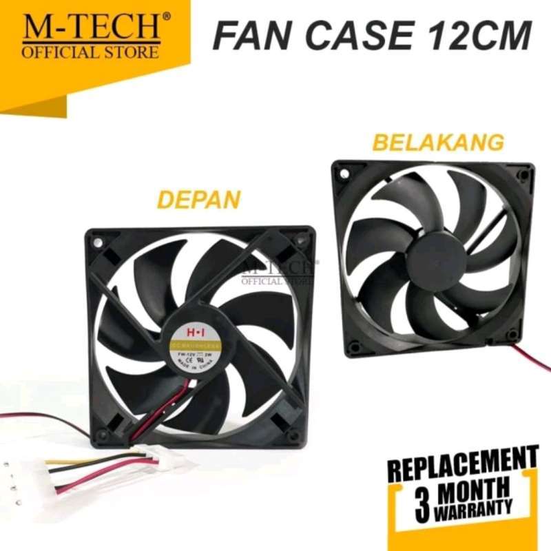 Promo M-tech Original Fan Case 12 Cm Hitam Kipas Cpu Diskon 20% Di ...