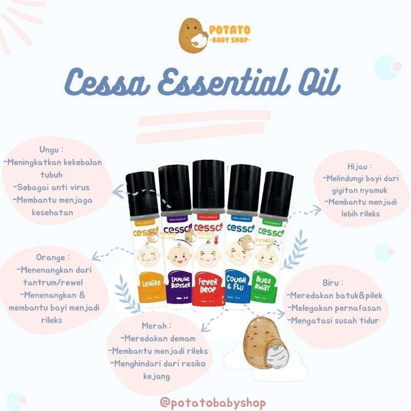 Jual Cessa Essential Oils - Cough & Flu / Fever Drop / Bugs Away / Lenire / Immune Booster ...