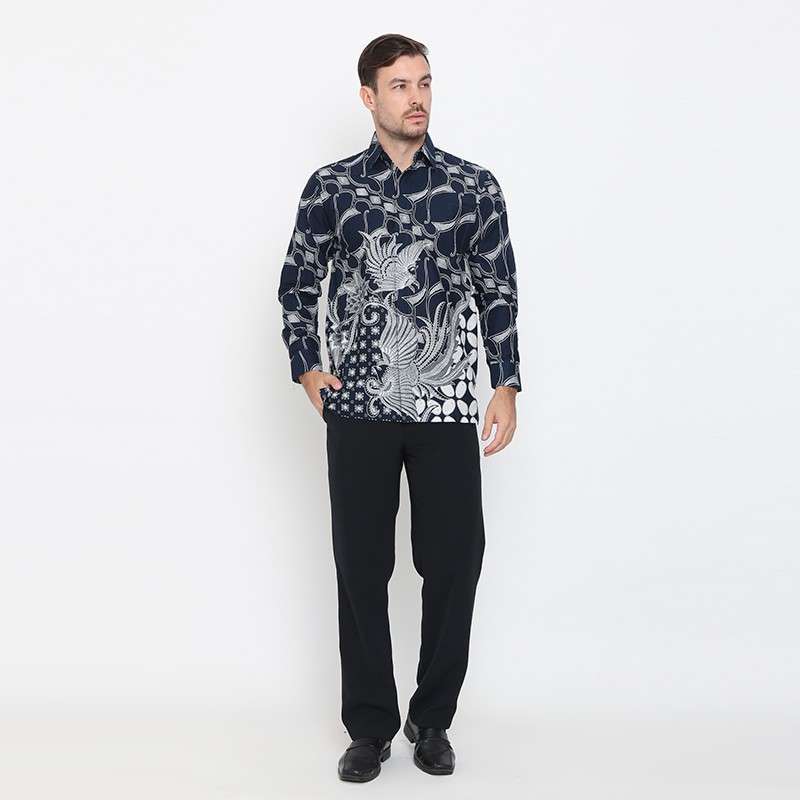 Jual Adinata Batik Pria Kemeja Lengan Panjang Rama Shinta - Xl Di ...