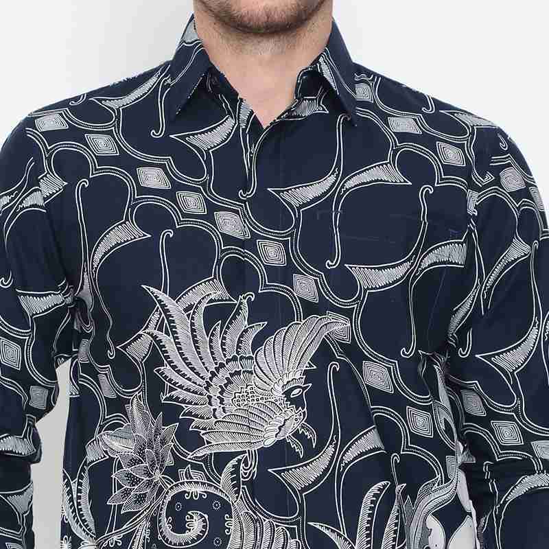 Jual Adinata Batik Pria Kemeja Lengan Panjang Rama Shinta - Xl Di ...