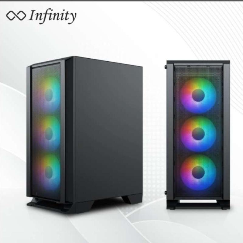 Promo Casing Gaming Infinity Nebula V4 With 3 Fan Atx Diskon 12% di ...