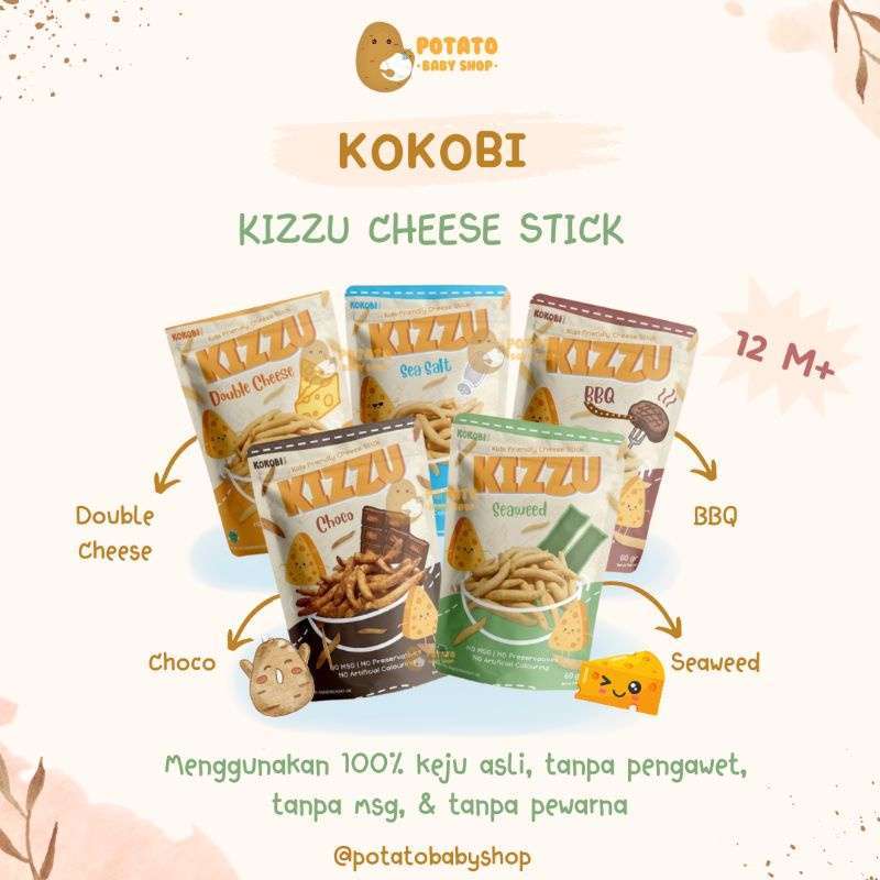 Jual Abe Food - Kokobi Kizzu Cheese Stick - Snack Anak Tanpa Msg ...