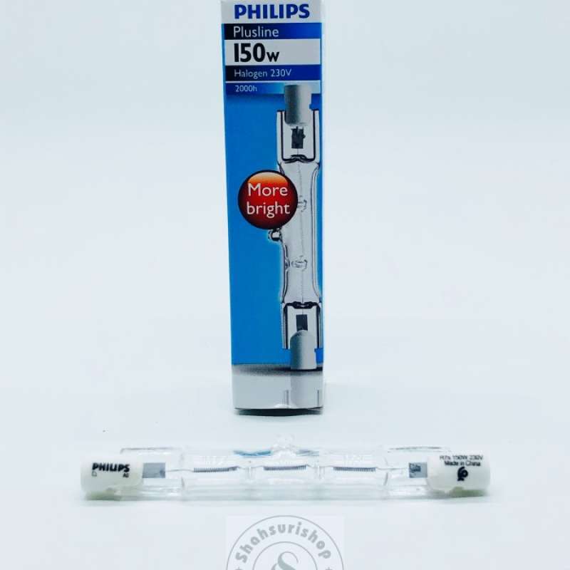 Jual Lampu Halogen Stick PHILIPS PLUSLINE C 150W 150 watt R7s di Seller ...