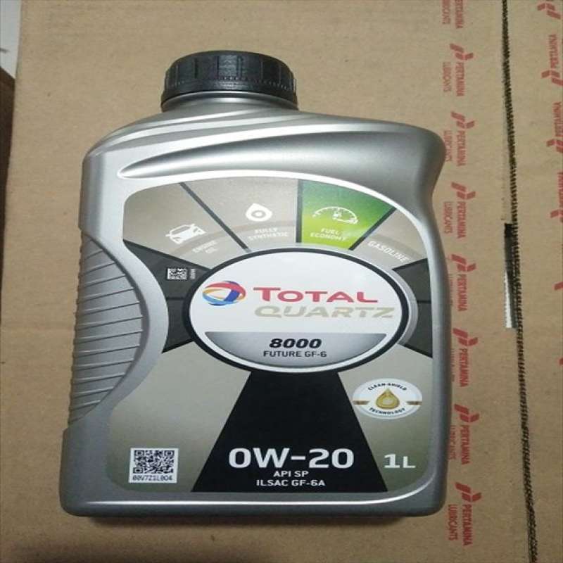 Promo Oli Mesin Mobil Total Quartz 8000 Future 0W-20 1 Liter Asli ...