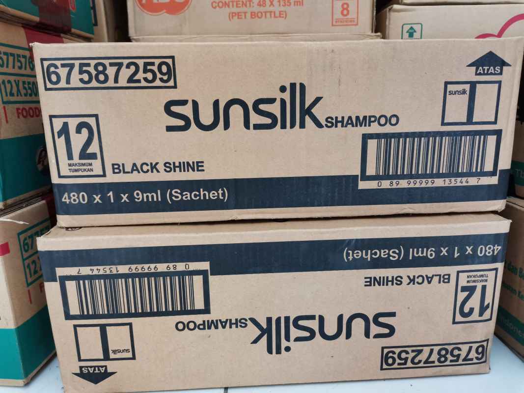 Jual Sunsilk Shampoo Sachet Black Shine 1 Renceng Isi 12 Hitam Di ...
