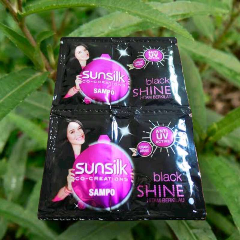 Jual Sunsilk Shampoo Sachet Black Shine 1 Renceng Isi 12 Hitam Di ...