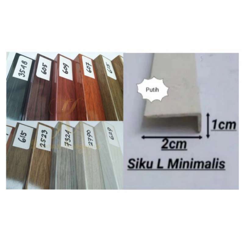Promo Free Ongkir Siku L Minimalis Pvc Putih Polos /List Tangga / List ...