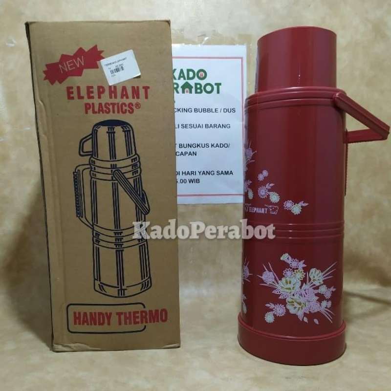 Jual termos Elephant 2L - termos air panas gagang - termos air plastik ...