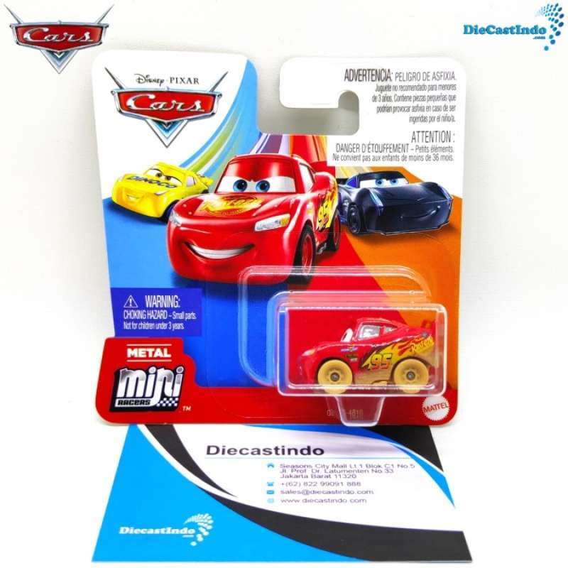 Jual MINI RACERS CARS LIGHTNING MCQUEEN DISNEY PIXAR METAL ORIGINAL ...