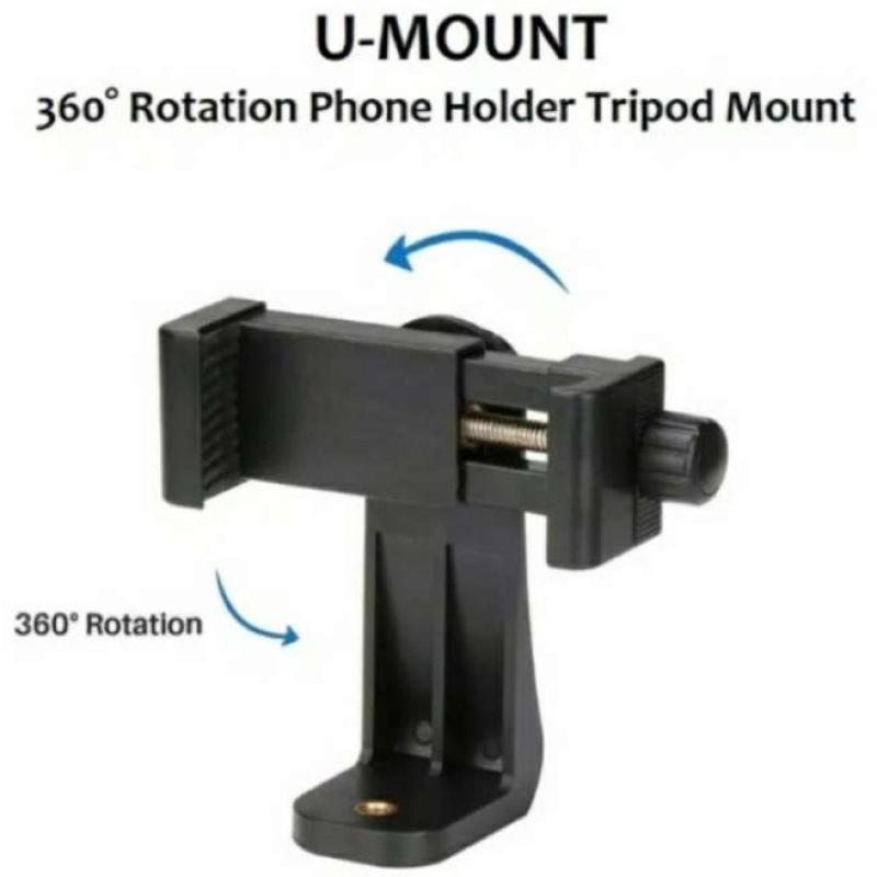 Jual Premium ULANZI U Mount 360 Phone Holder Tripod 1/4 Screw Vertical ...
