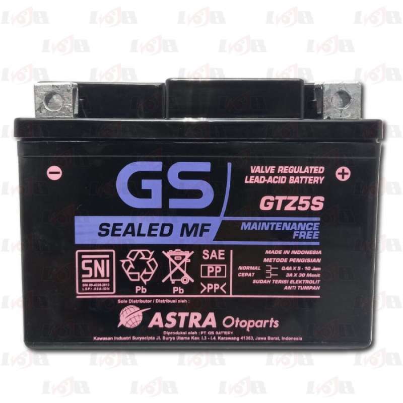 Jual Accu/aki Motor Kering Gs Astra Original Gtz5s Untuk Motor Beat, Scoopy Di Seller Bunda Dafi ...