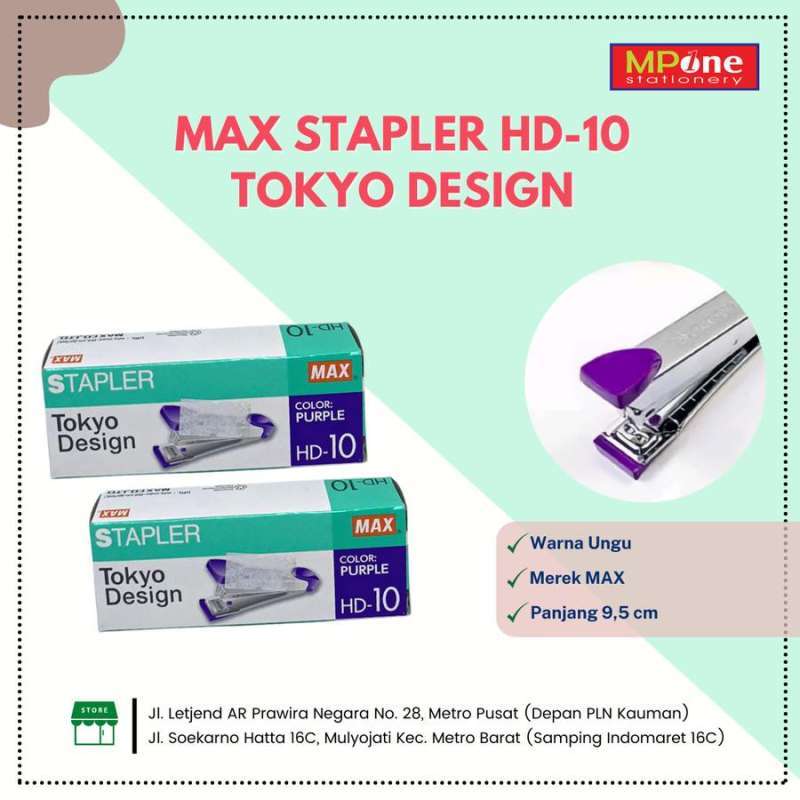 Jual MAX Stapler HD-10 Tokyo Design di Seller MP ONE STATIONERY - Margo ...
