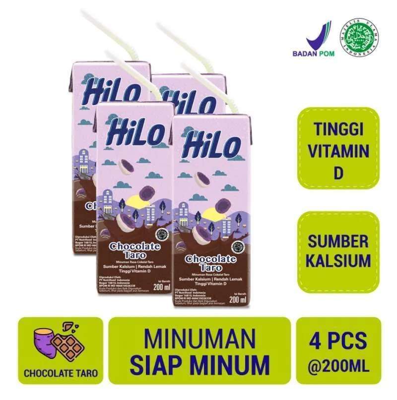 Jual WHS - Hilo Chocolate Taro Minuman Cokelat 200ml x 4 pcs - Minuman ...