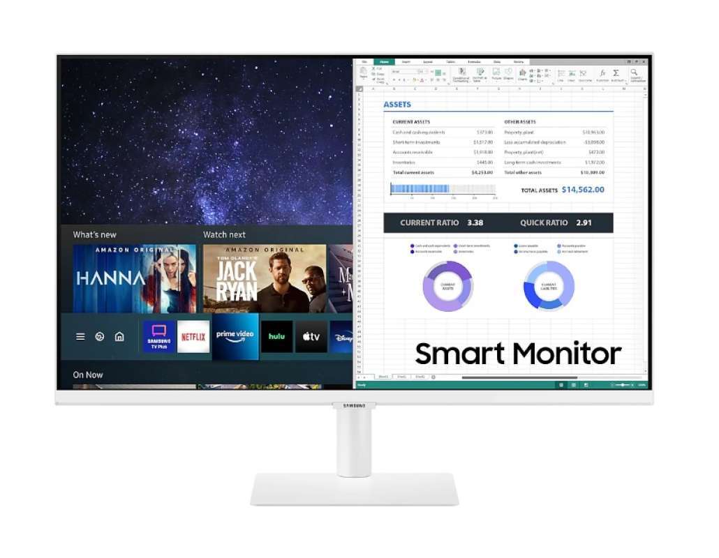 Jual Samsung FHD Smart Monitor & Streaming TV in White Color Design ...