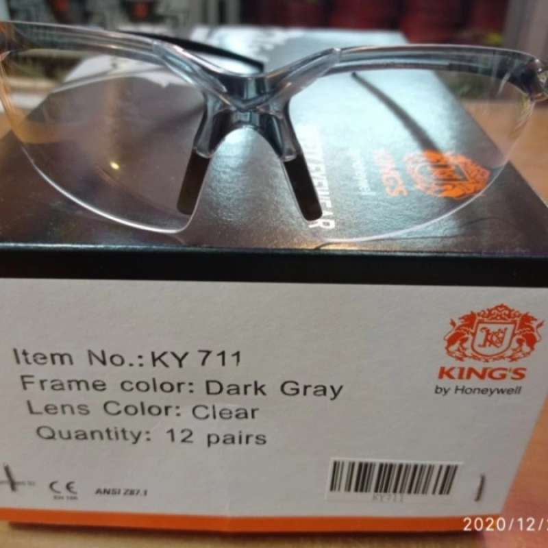 Jual King's Kacamata safety king's ky 711 lens clear di Seller Taylaa ...