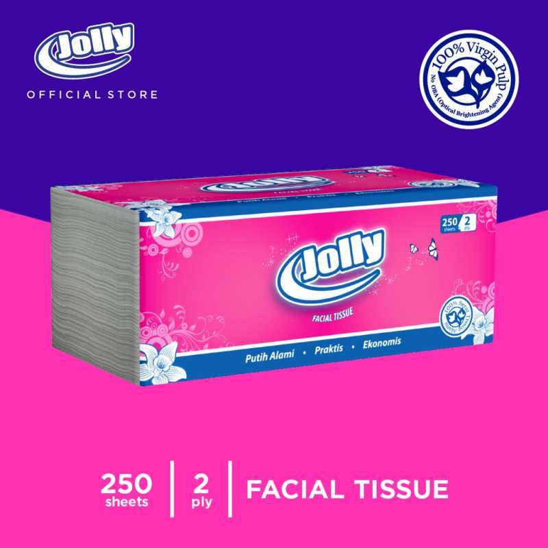 Promo FACIAL TISSUE JOLLY / TISU WAJAH JOLLY 250 sheets x 2ply Diskon ...