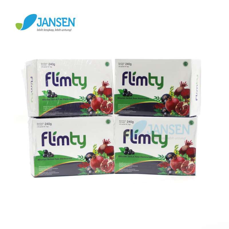 Promo Flimty Fiber Antioxidant - Minuman Detox Rasa Blackcurrant 4 Box ...