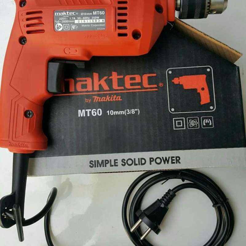 Jual Mesin Bor Listrik Bor Tangan Maktec Mt60 10 Mm Original di Seller ...