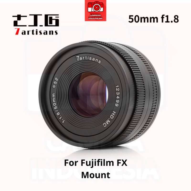 Promo Lensa 7Artisans 7 Artisan 50Mm F1.8 Fujifilm X Mount Fuji Kamera Diskon 12% di Seller ...