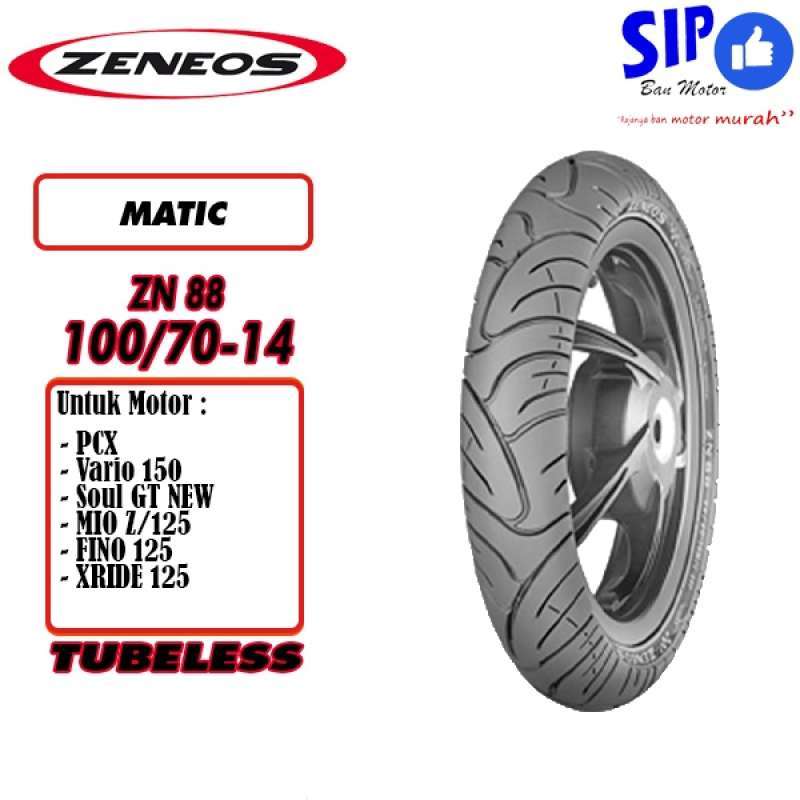Jual Ban motor matic Zeneos ZN88 100 70 14 tubeless beat vario di ...