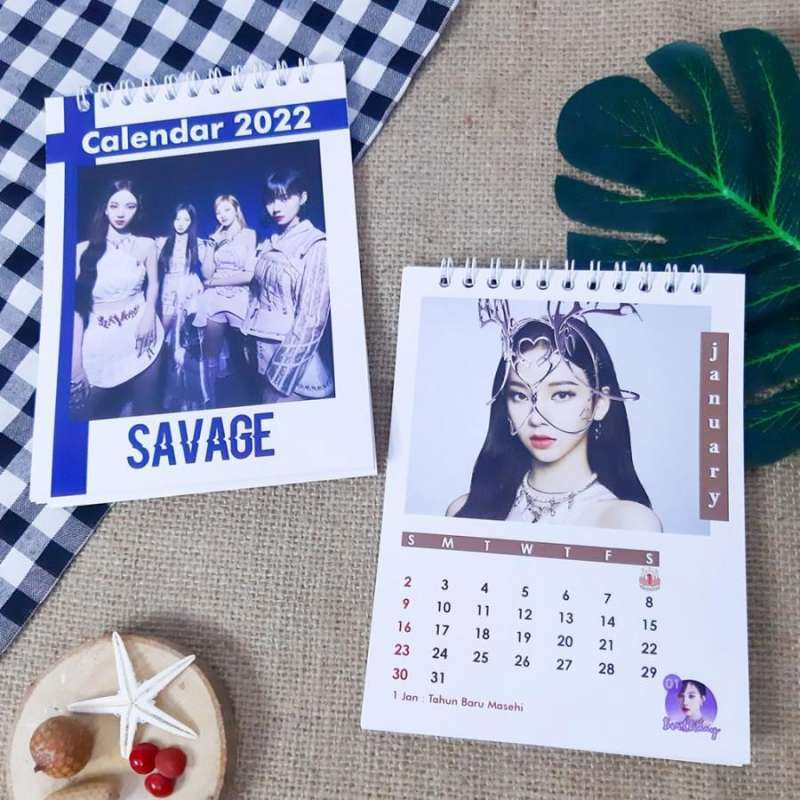 Jual Kalender meja KPOP AESPA SAVAGE desk calendar 2022 - Savage di ...