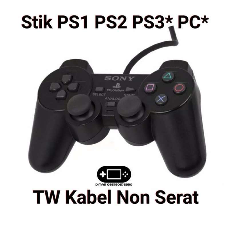 Jual OEM Stik Analog Kabel Serat TW PS1 PS 1 PS One PS2 PS 2 PS3 PS 3 ...