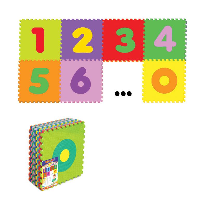 Promo Edumat Karpet Lantai Angka Single [10 Lbr] Diskon 35% di Seller ...