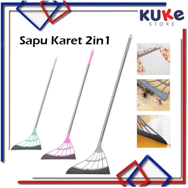Promo BAYAR DI TEMPAT Sapu Ajaib Multifungsi / Sapu Lipat Silikon ...