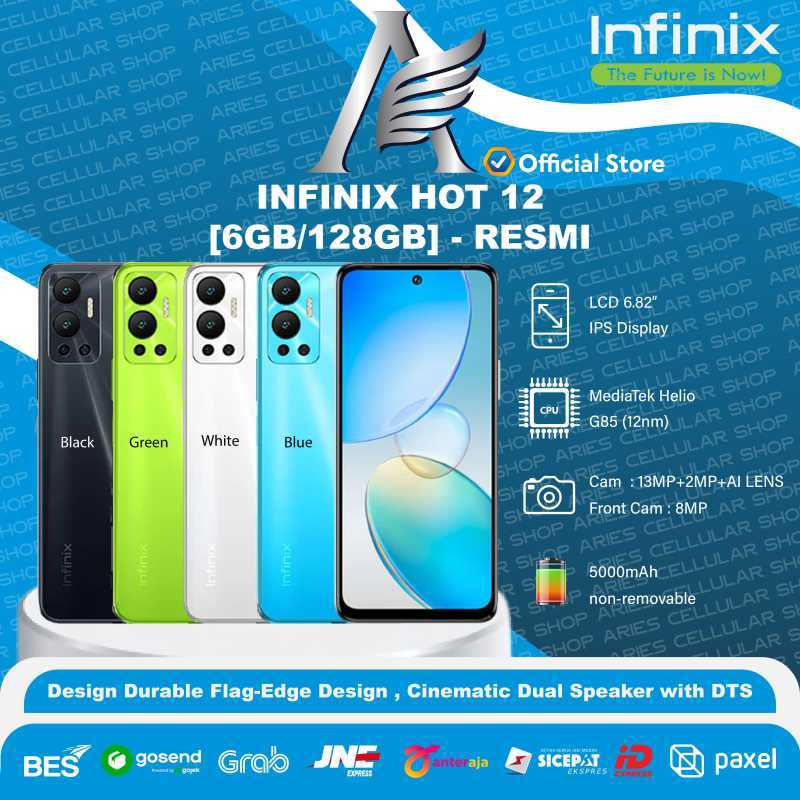 Jual Infinix Hot 12 6/128 GB Smartphone Garansi Resmi Special di Seller ...