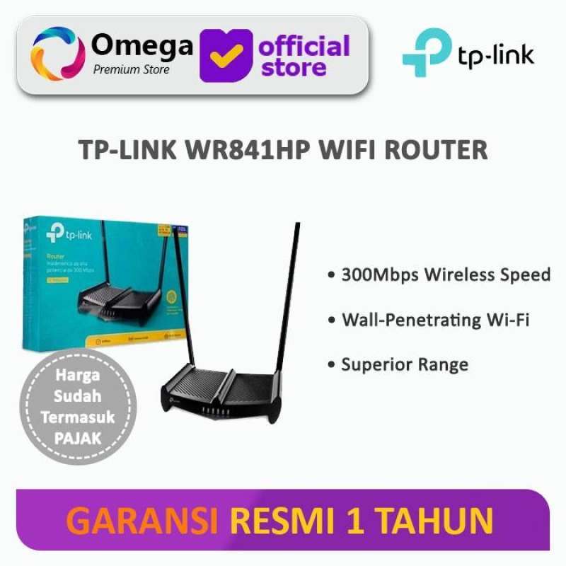 Jual TP-Link TL-WR841HP High Power Wireless N Router di Seller Omega ...