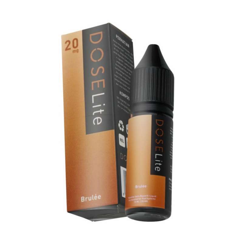 Promo Salt Dose Lite BRULEE 20mg 15ml Liquid Vape Saltnic Brulle Coffee ...
